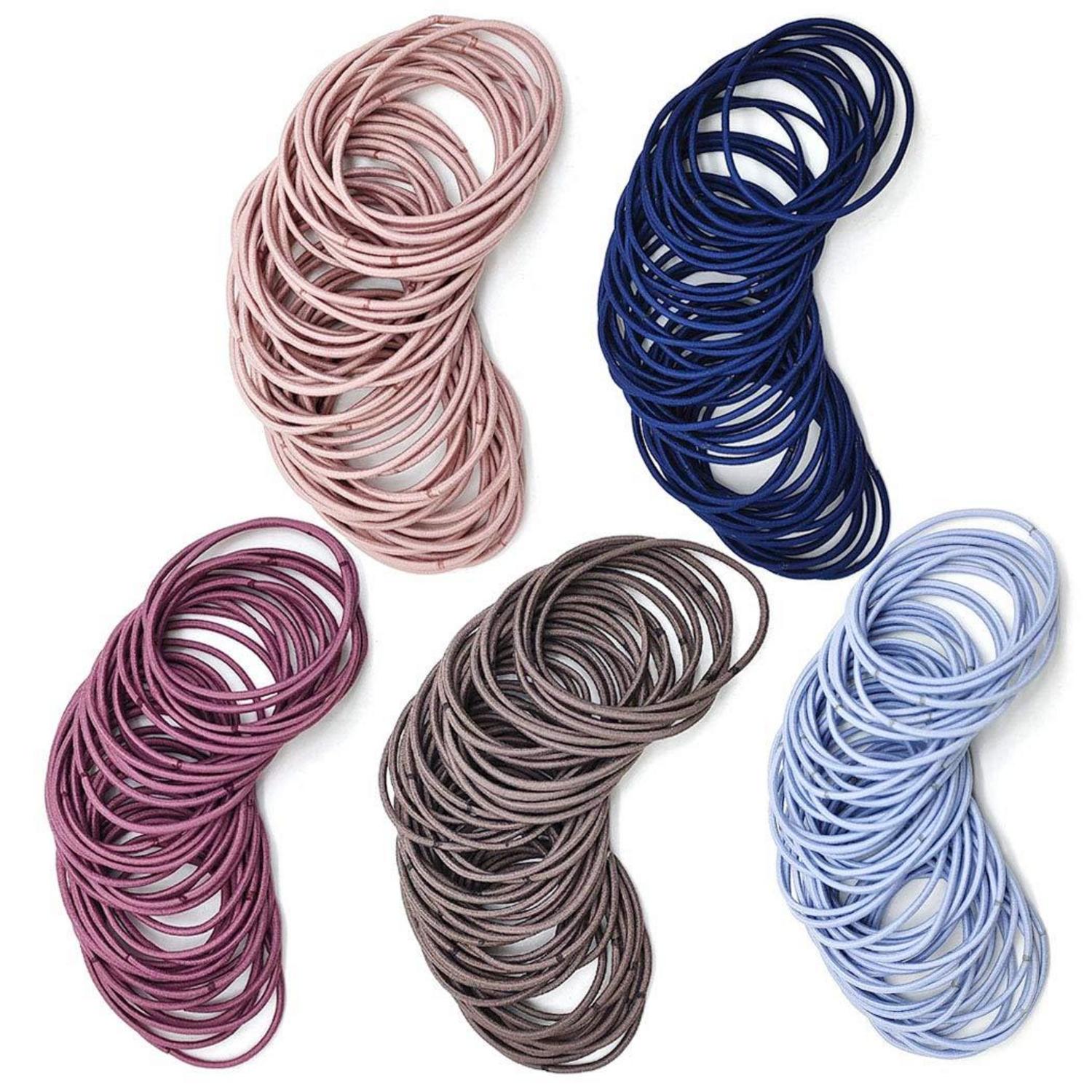 100 Stück Bunte Haargummis Mädchen, Elastische Haarbänder – LuxusKollektion