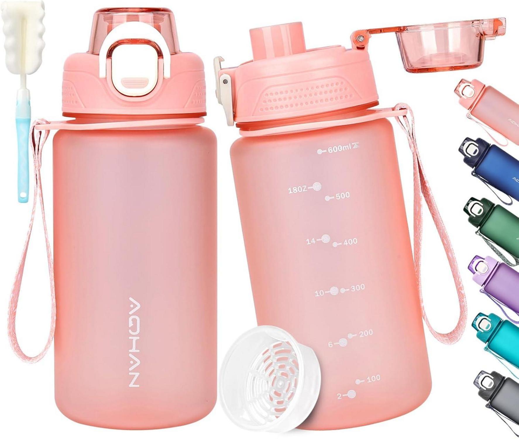 AOHAN Trinkflasche 600ml BPA Frei Sportflasche mit Filter – LuxusKollektion