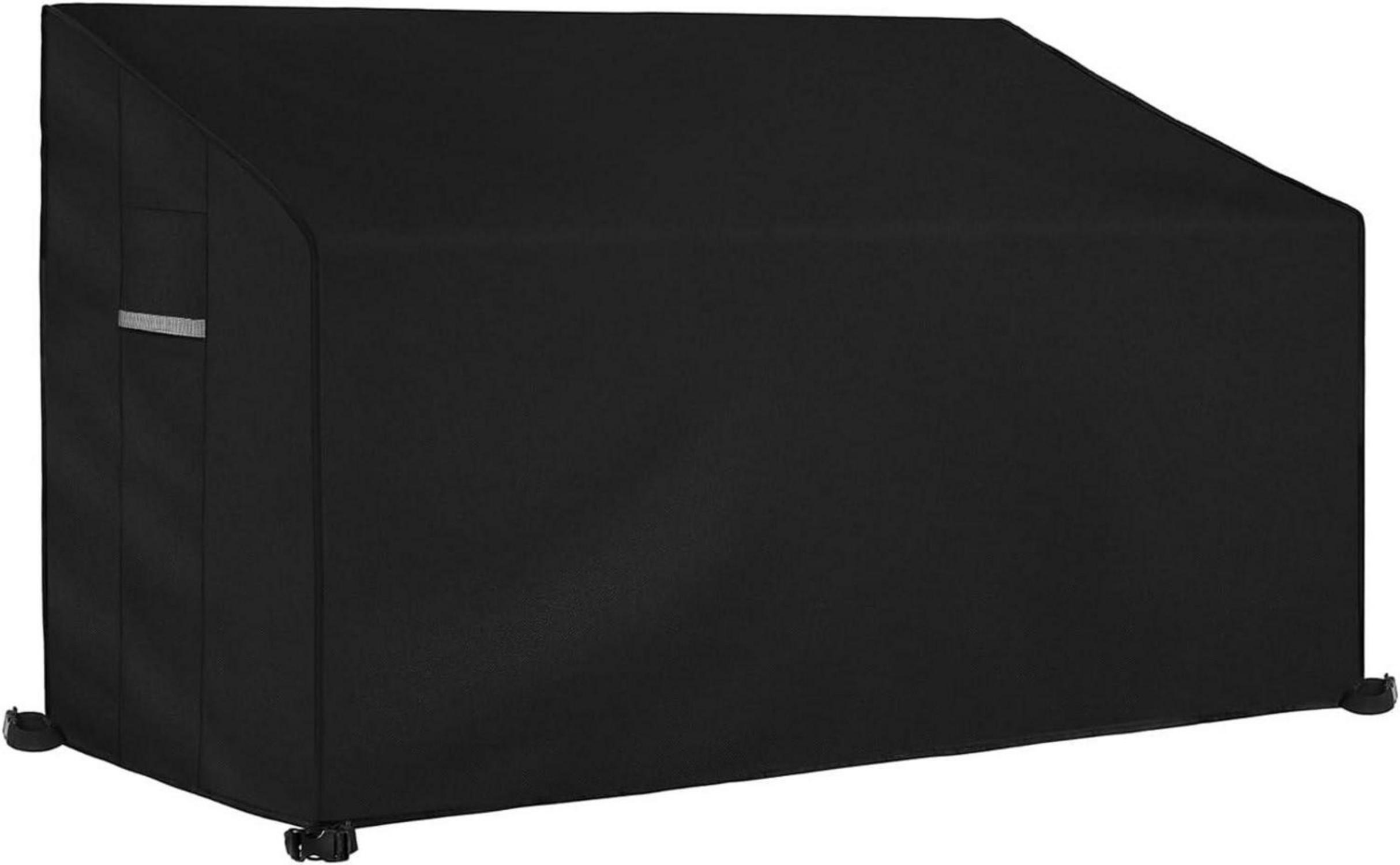 Dokon 4-Sitzer Gartenbank Abdeckung Schwarz 193x66x63/89cm ...