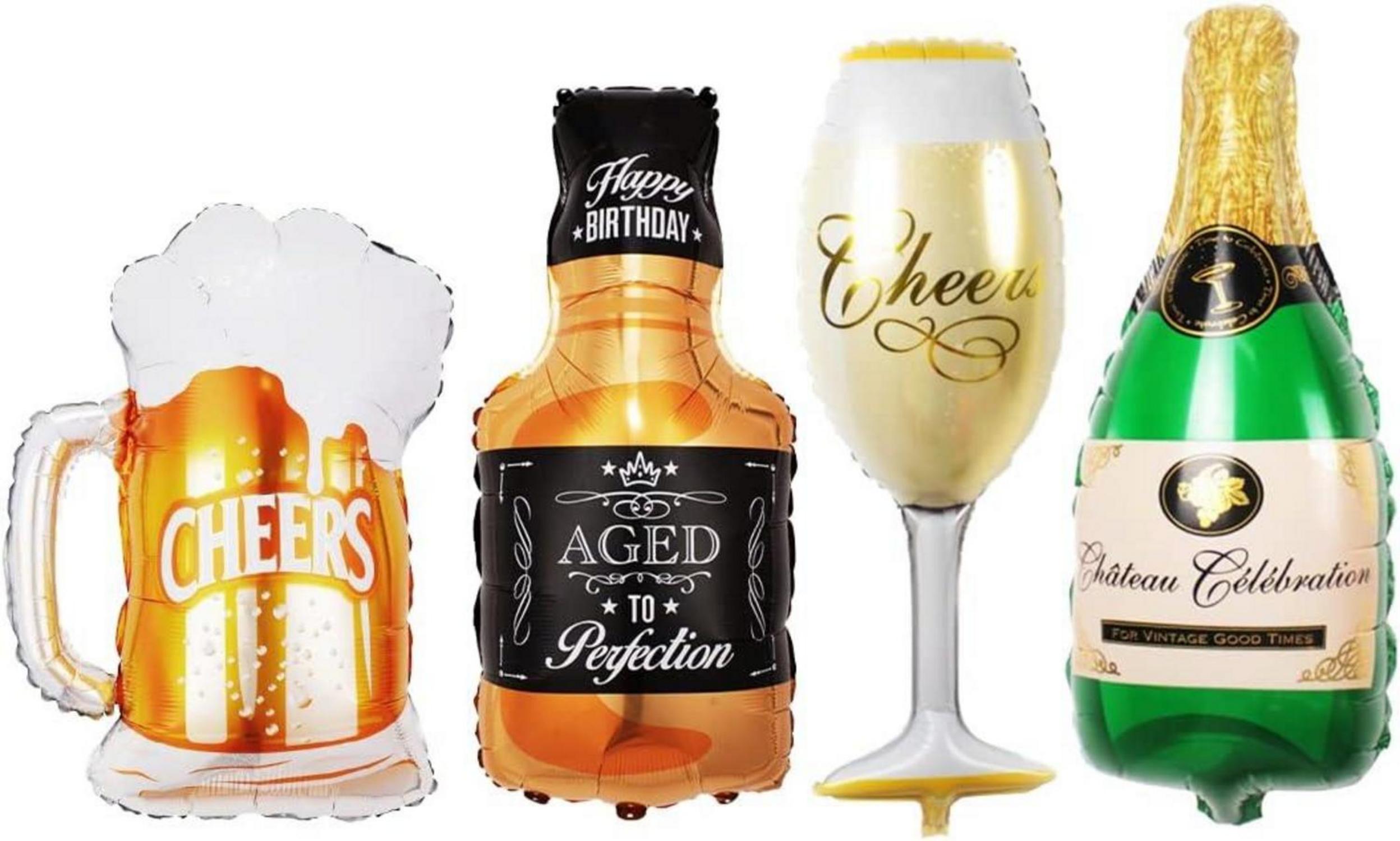 Champagner Wein Bier Ballons Weinglas Sektflasche – LuxusKollektion